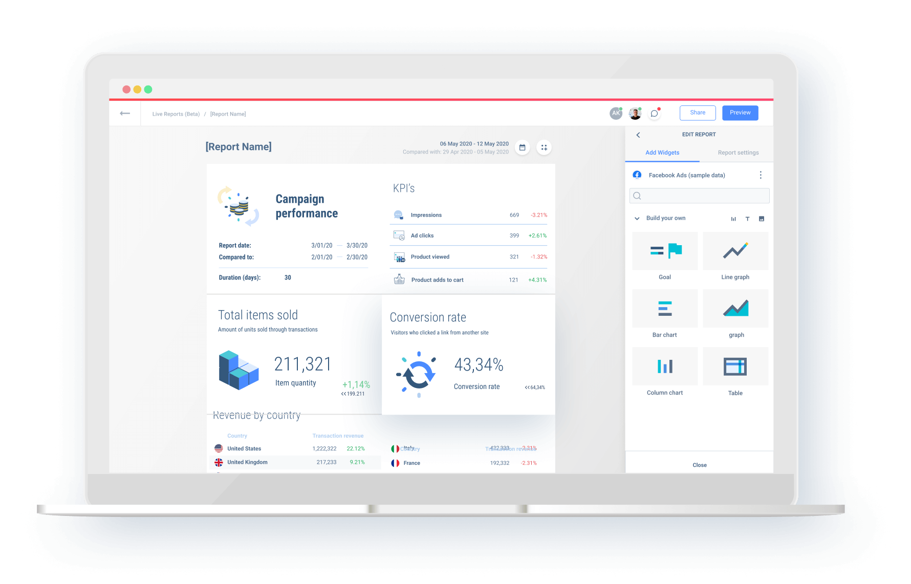 Custom reporting software | Whatagraph